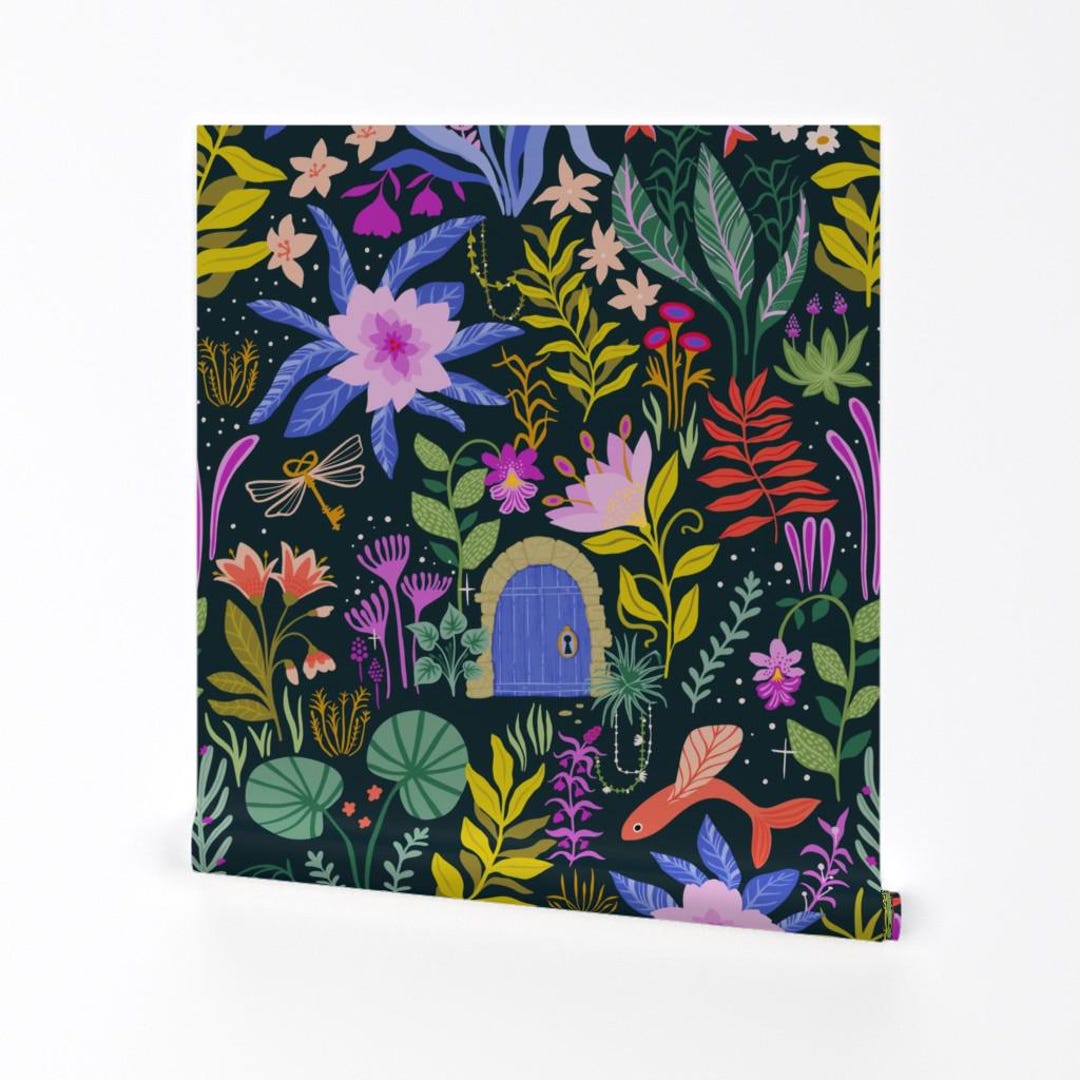 Bright Rainforest Removable Peel and Stick Wallpaper - Whimsical ...