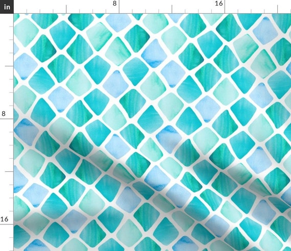 Stegosaurus Blue Scales Fabric Stegosaurus Spikes Plain by | Etsy