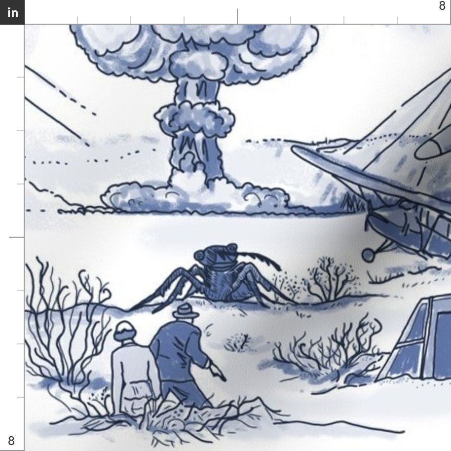 Apocalypse Fabric Cold War Apocalypse by Elramsay | Etsy