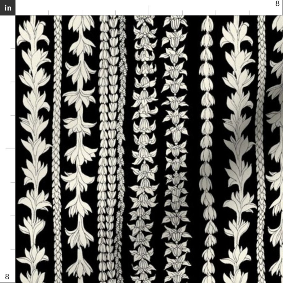 Black and White Stripes Aztec Fabric Blanding Leis 2b by | Etsy
