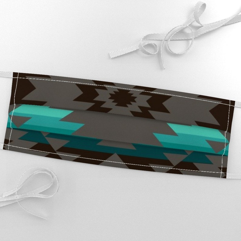 Native Fabric Navajo by 49design Native Tribal Gray | Etsy