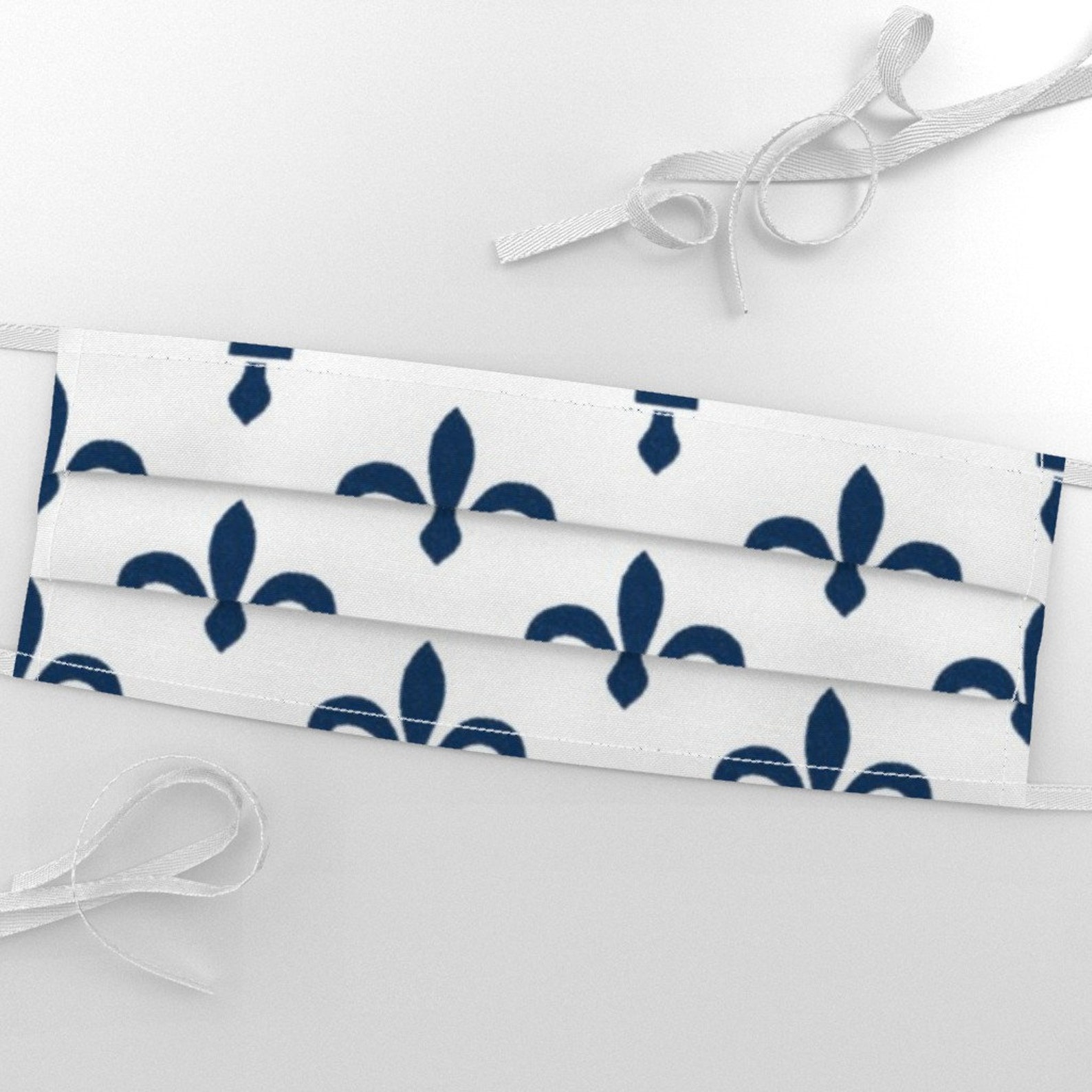 Gothic Fabric 14th Century Fleur De Lys Angel Blue and White - Etsy