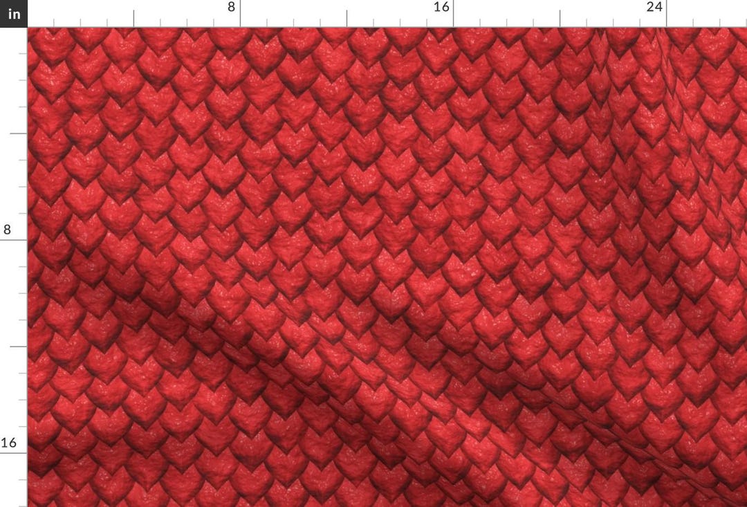 Dragon Fabric - Red Dragon Skin by Animotaxis - Dragon Scales Red ...