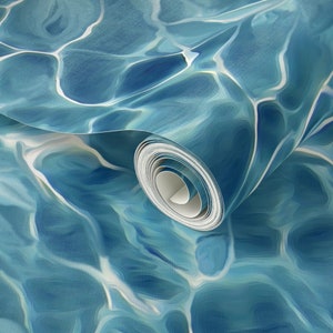 Pool Wallpaper Light Blue Ocean by Lauriekentdesigns Water Pool Custom ...