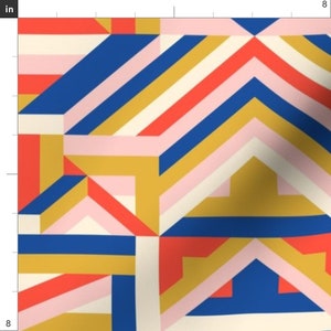 Geometric Fabric Modernist by Lapetitelecour Geometric Shapes Modern ...