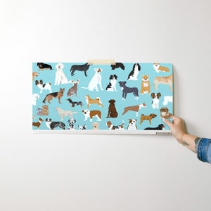 Dogs Wallpaper Light Blue Lots of Breeds Dog Breed by Petfriendly ...