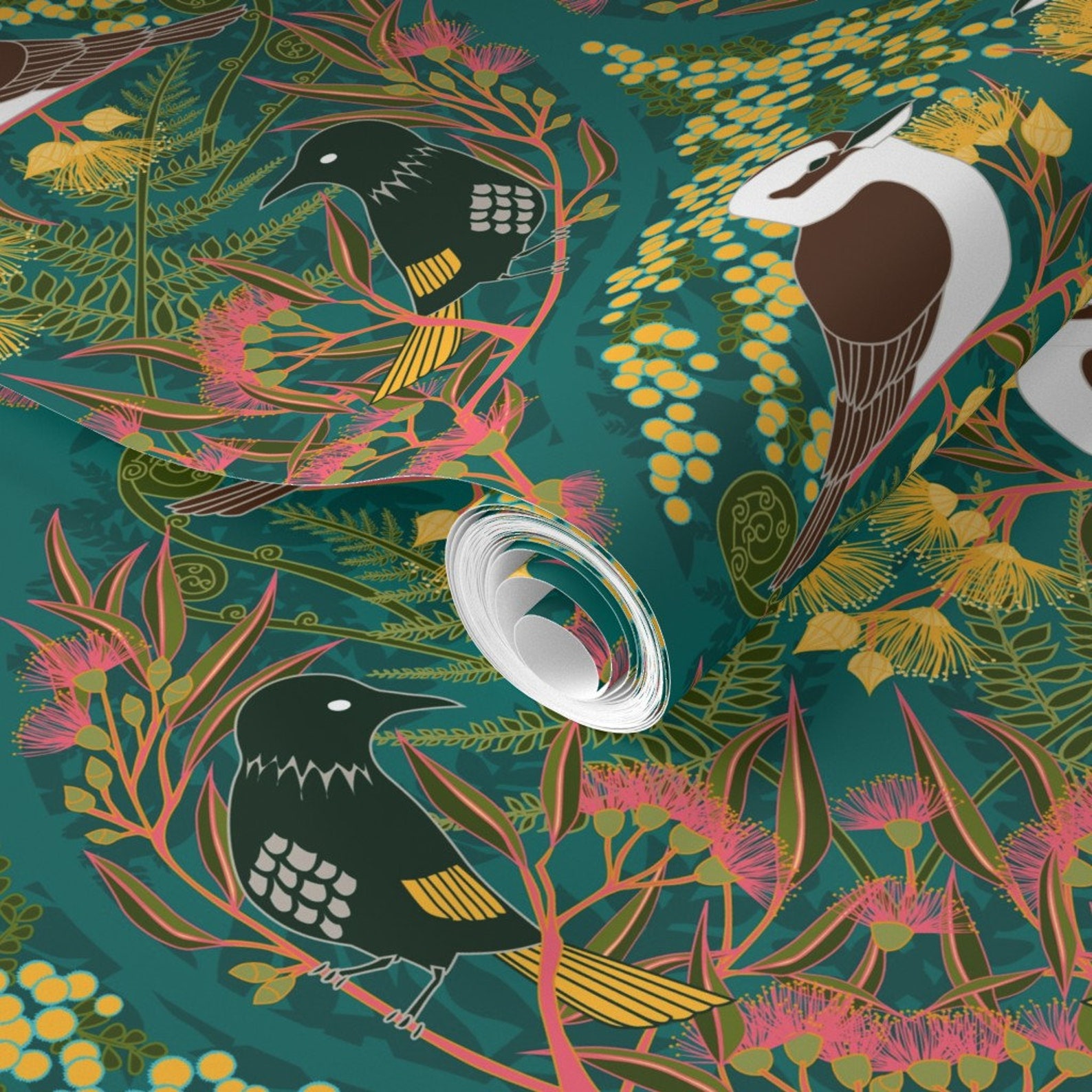 Moroccan Bird Wallpaper Royal National Park Sydney by - Etsy