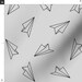 Gray Paper Planes Fabric Paper Airplanes Black on Gray by - Etsy