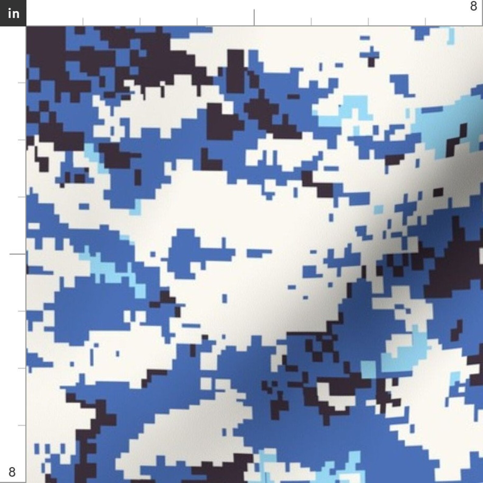 Blue Fabric Cadpat Digital Blue Camo by Ricraynor Blue | Etsy