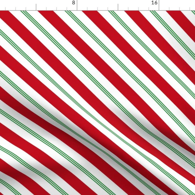Red Green Fabric - Etsy