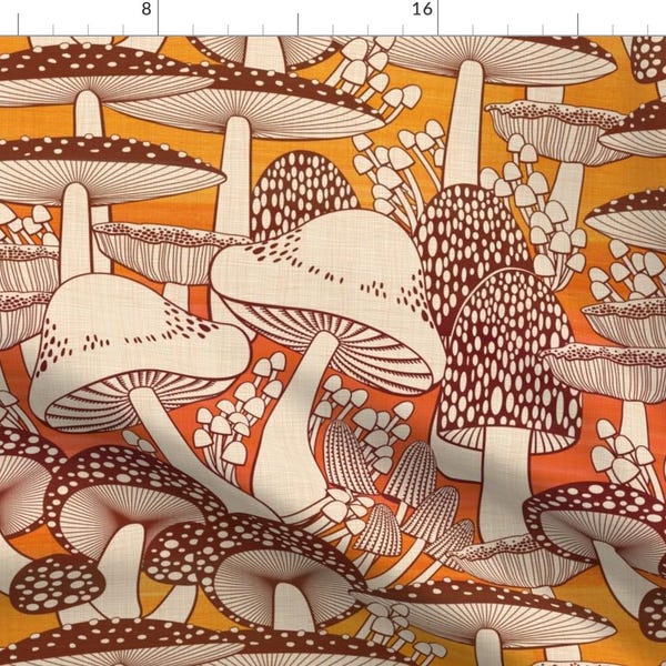 Mushroom Fabric - Etsy