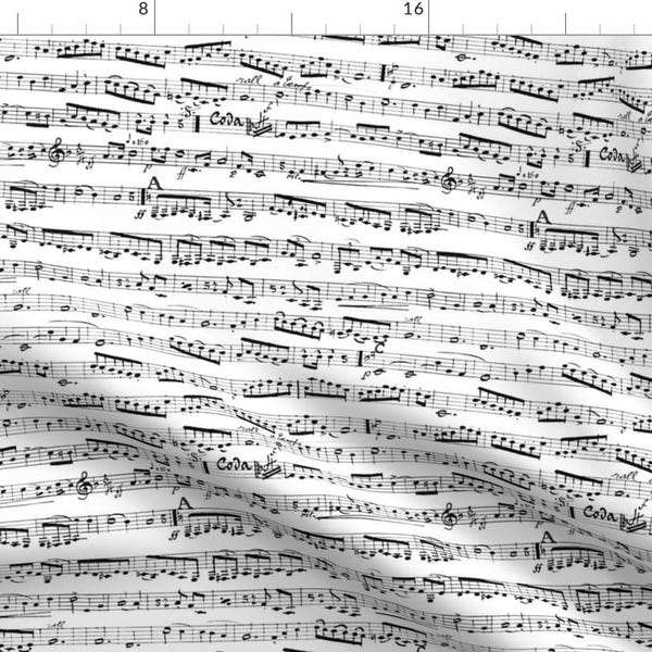 Music Note Fabric - Etsy