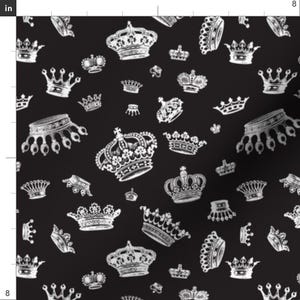 Royalty Fabric - Royal Crown Jewels Kind Queen Prince Princess Neutral ...