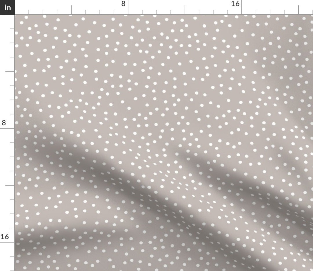 Gray Ditsy Dots Fabric Dimples on Grey by Cerigwen Gray - Etsy