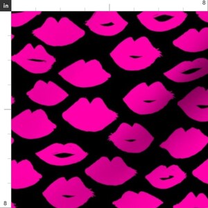Lipstick Fabric Lips Beauty Makeup Kiss Kisses Fashion Pink | Etsy