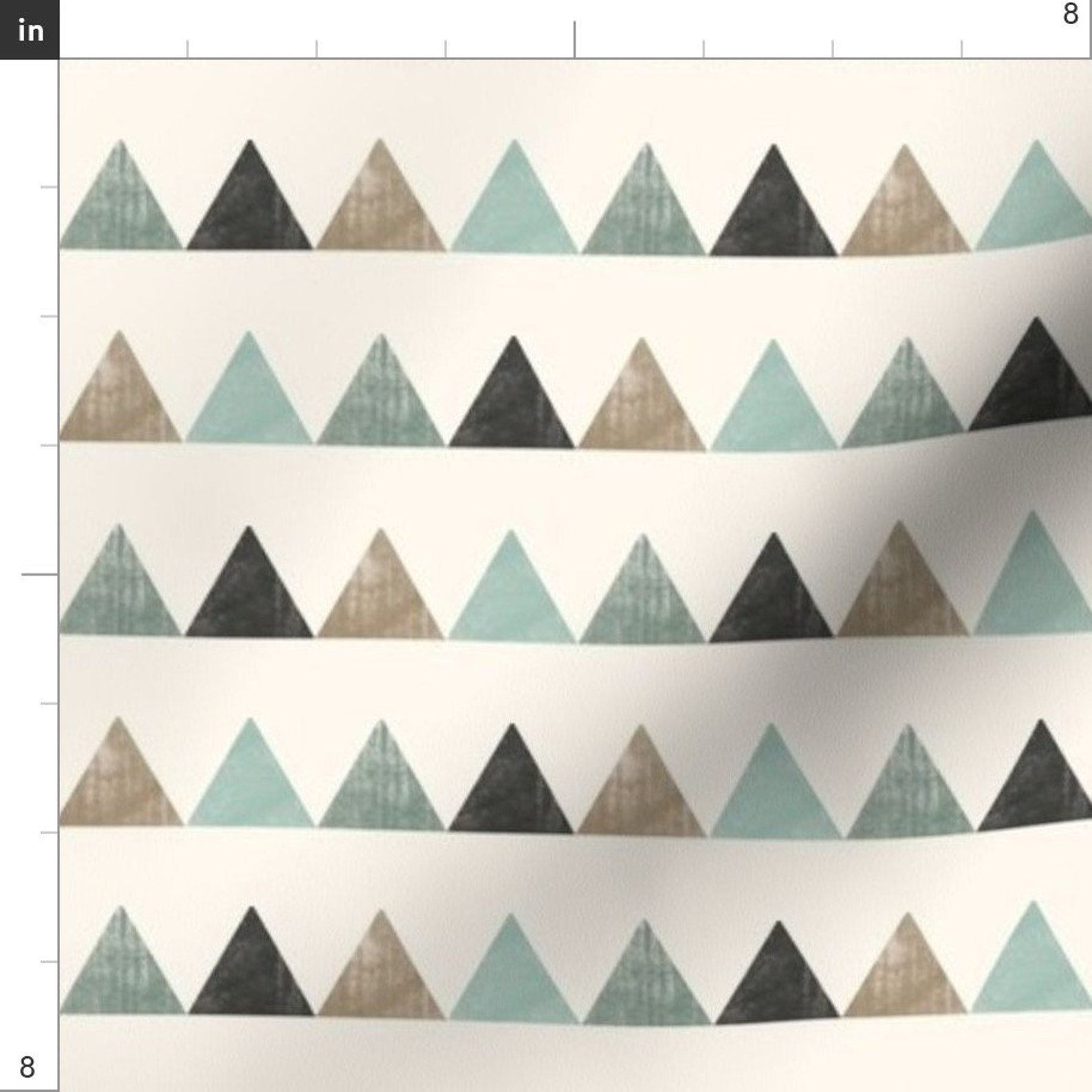 Geometric Triangle Fabric Textured Triangles by - Etsy