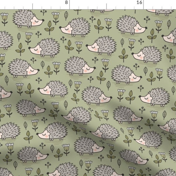Hedgehog Fabric - Etsy