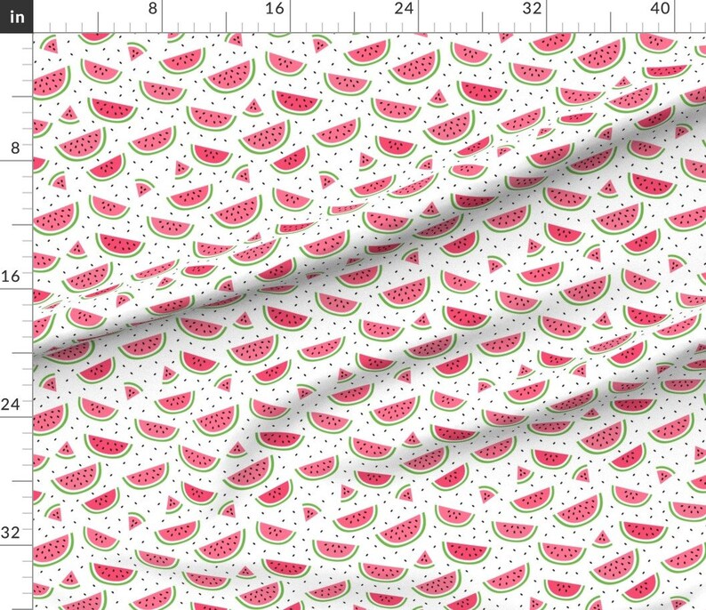 Watermelon Fabric Watermelons Fruity Fun Bigger by Misstiina - Etsy