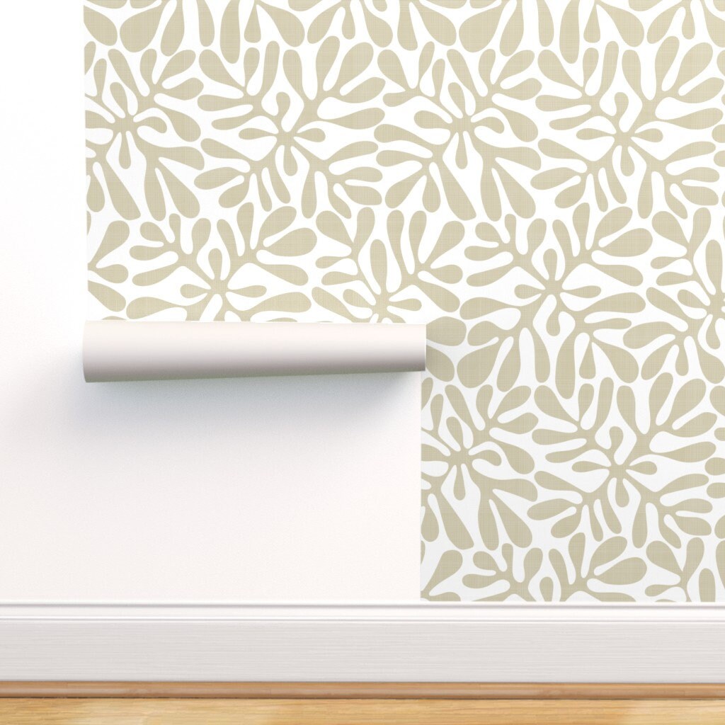 Aboriginal Wallpaper Tan Block Print by Danika Herrick | Etsy