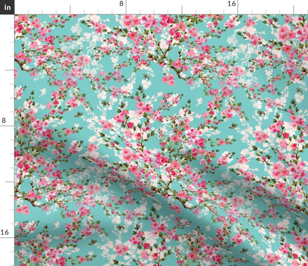 Cherry Fabric Cherry Blossoms by Jaxie22 Cherry Blossoms Spring ...