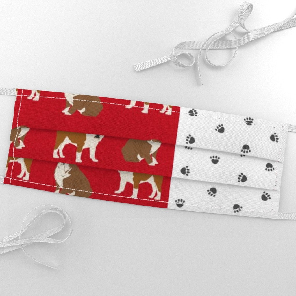 English Bulldog Fabric english Bulldog Pet Quilt A Fabric - Etsy