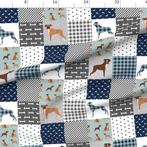 Boxer Dog Fabric Boxer Pet Quilt B Dog Breed Nursery Cheater | Etsy