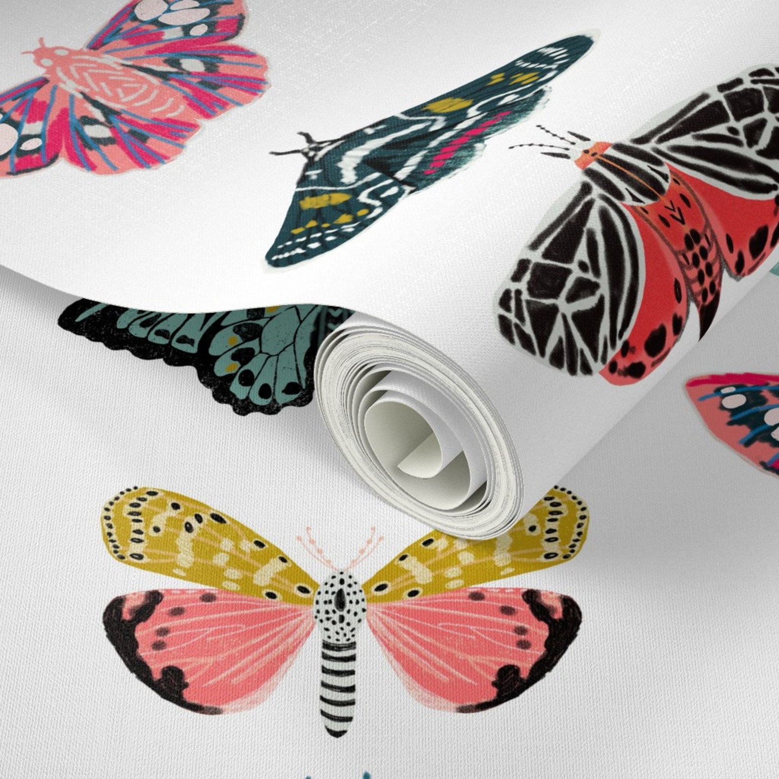 Moth Butterfly Wallpaper Moths Butterflies Insect by Andrea - Etsy