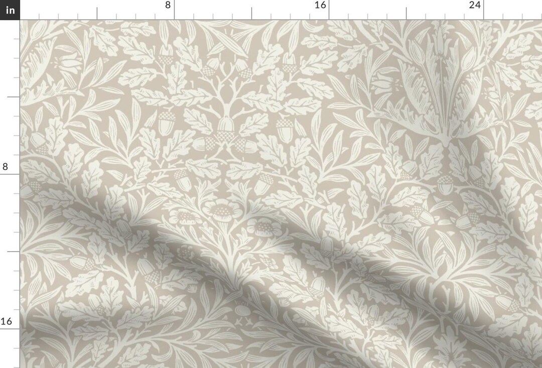Vintage Neutral Fabric - Acorn William Morris by Old_and_elegant ...