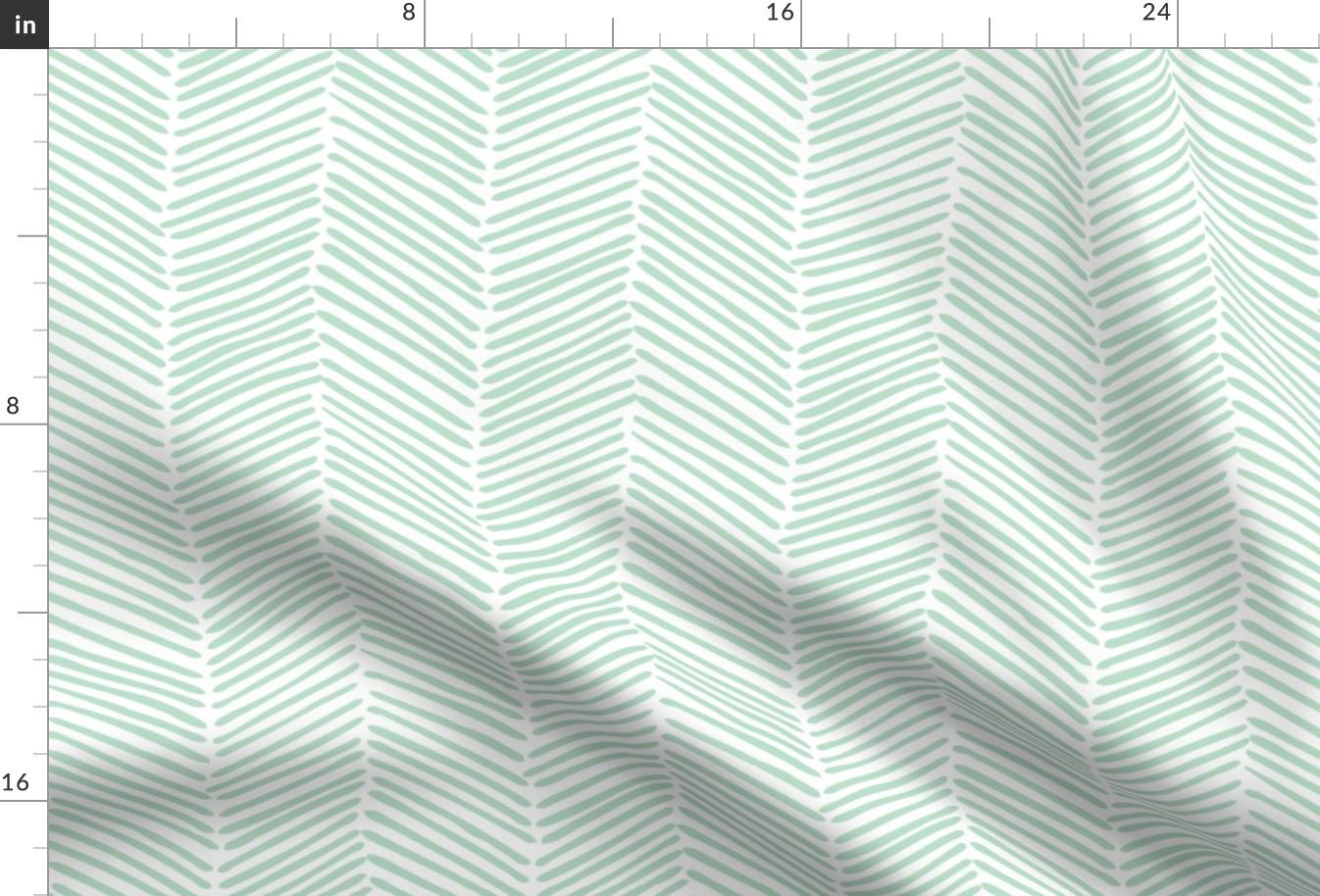 Arrows Fabric - Freeform Arrows Large in Lichen by Domesticate - Blue ...