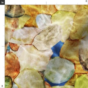 River Rocks Fabric River Rocks by Vo Aka Virginiao River Rocks Water ...