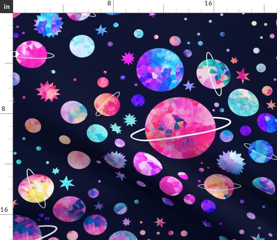 Galaxy Cosmic Voyage Fabric Distant Galaxy by Endemic - Etsy