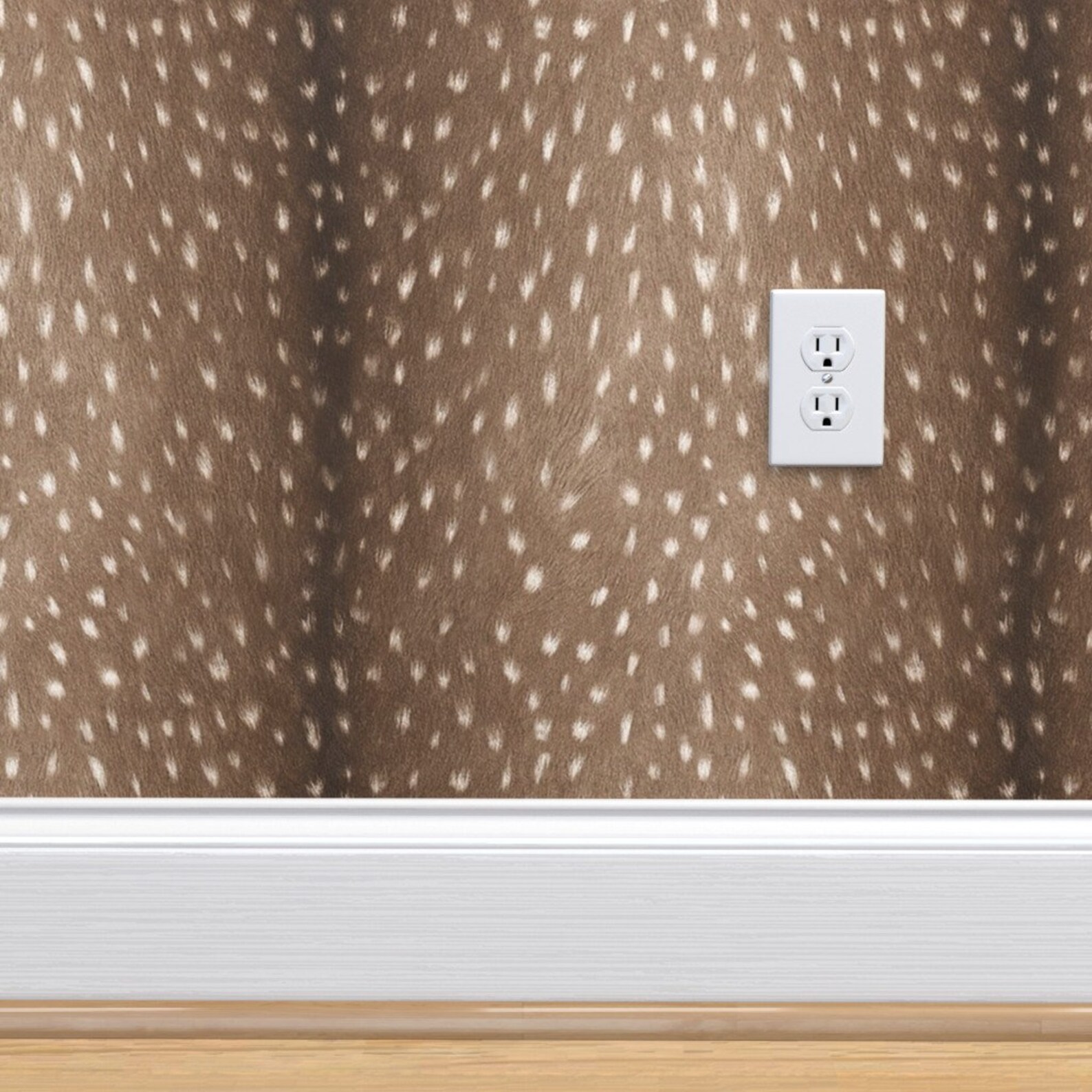 Deer Wallpaper Silky Faux Deer Hide by Thinlinetextiles | Etsy