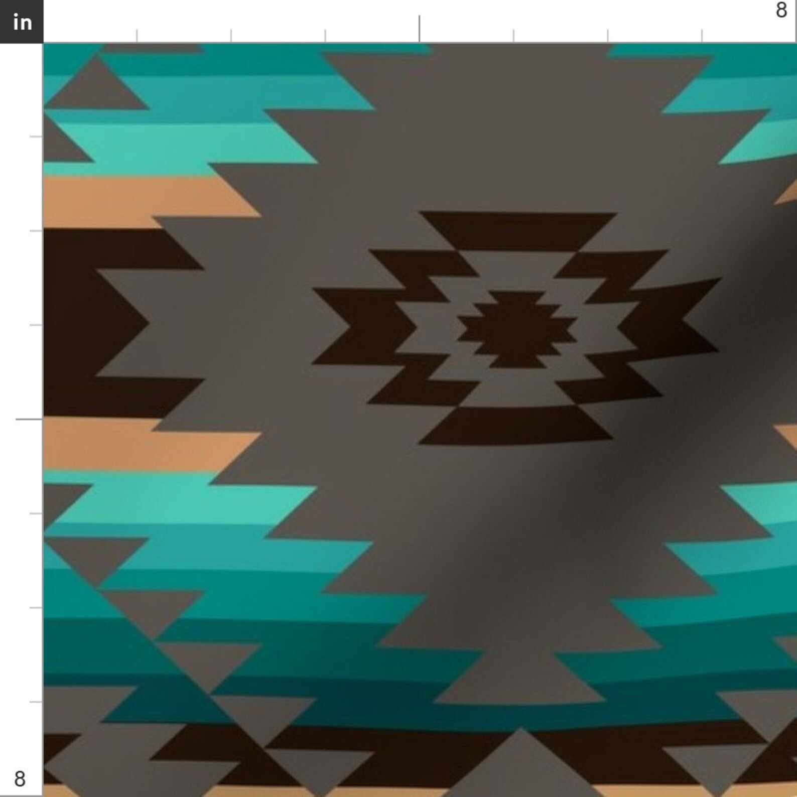 Native Fabric Navajo by 49design Native Tribal Gray - Etsy