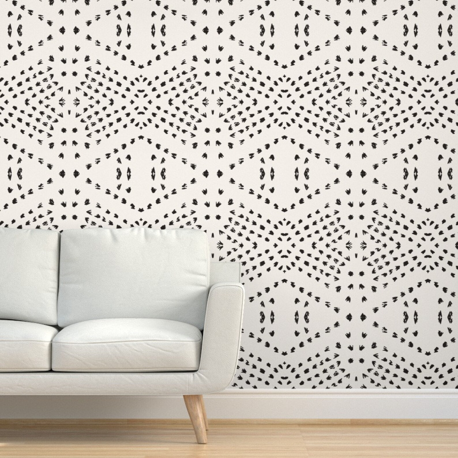 Boho Dots Wallpaper Boho Tile Large by Holli Zollinger - Etsy
