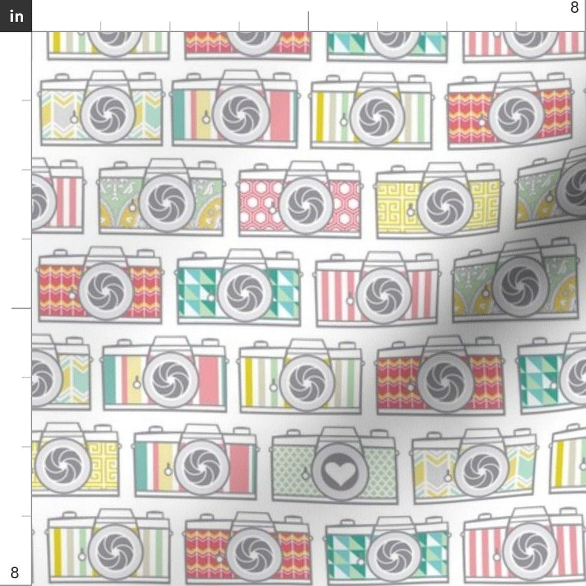Colorful Cameras Fabric Mutli Pattern Camera Collection by | Etsy