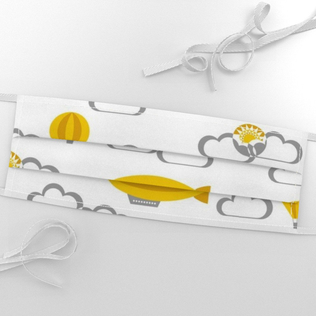 Yellow Zeppelin Fabric Yellow Zeppelin by Analinea Yellow | Etsy