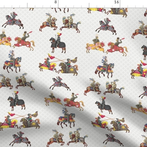 Medieval Fabric Knights Parade by Keweenawchris Medieval - Etsy