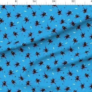 Blue Ninja Fabric Ninja by Edward Elementary Kids Ninja Warrior ...