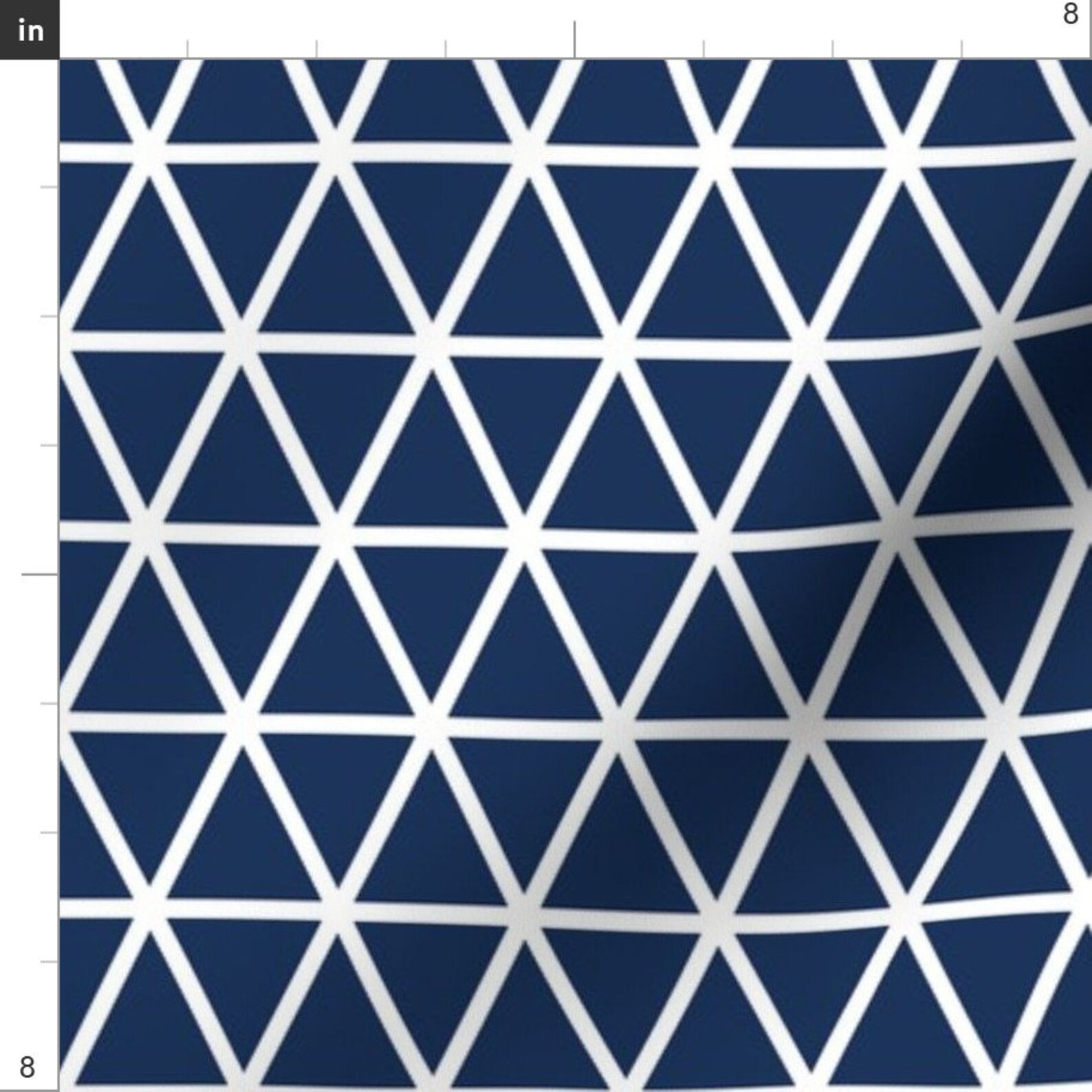 Honeycomb Fabric Tangled Triangles // Midnight by - Etsy