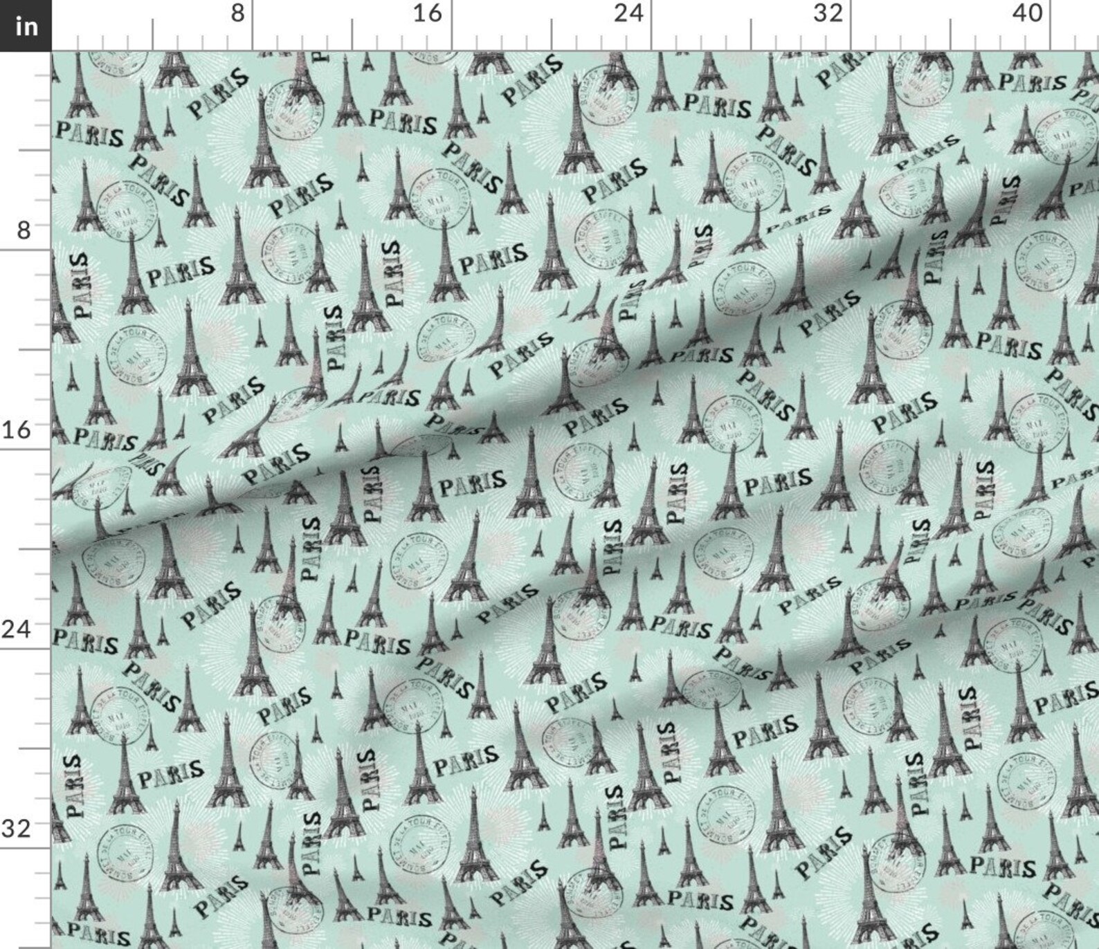 Eiffel Tower Fabric Paris is Always A Good Idea by | Etsy