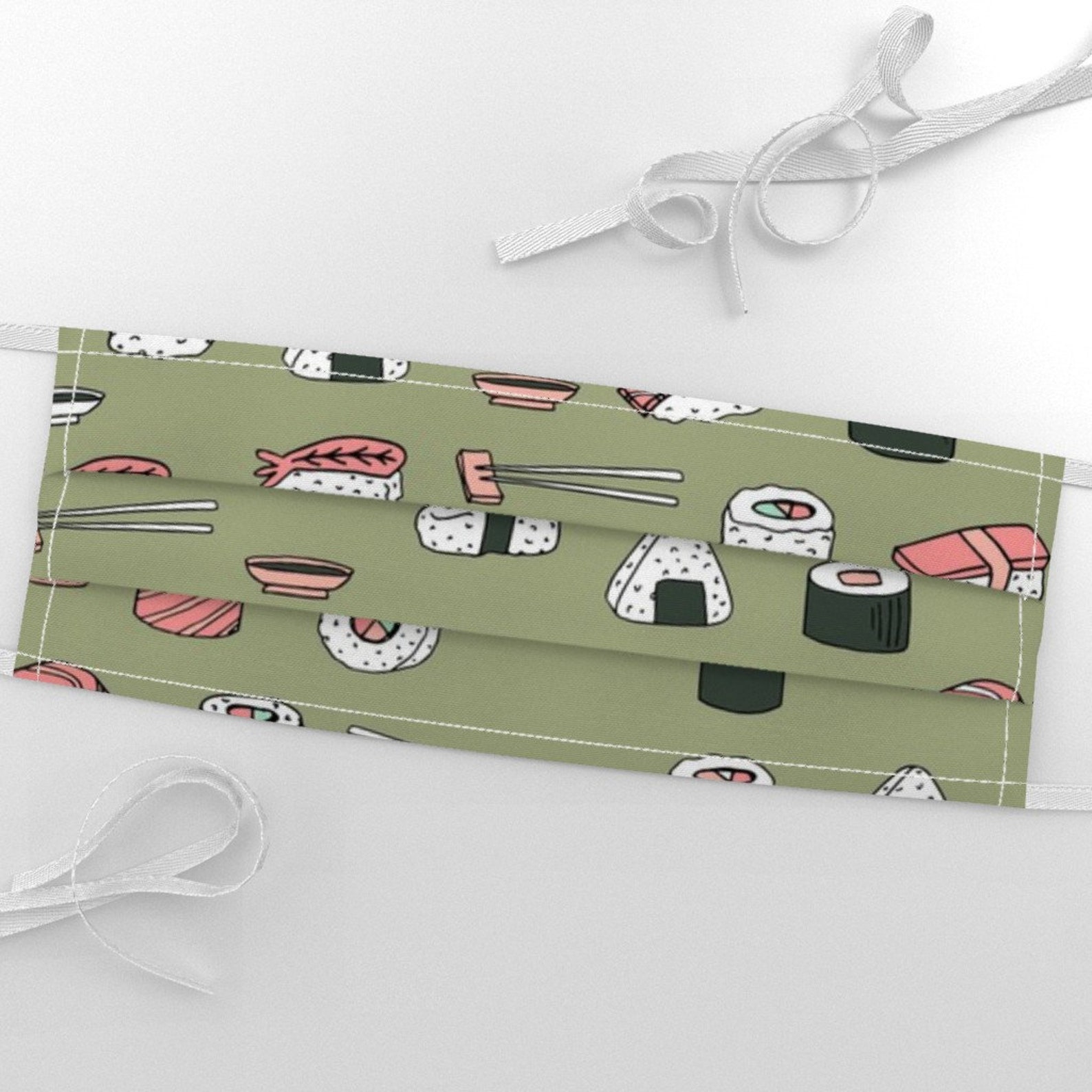 Sushi Fabric Sushi Japanese Food Kawaii Fabric International | Etsy