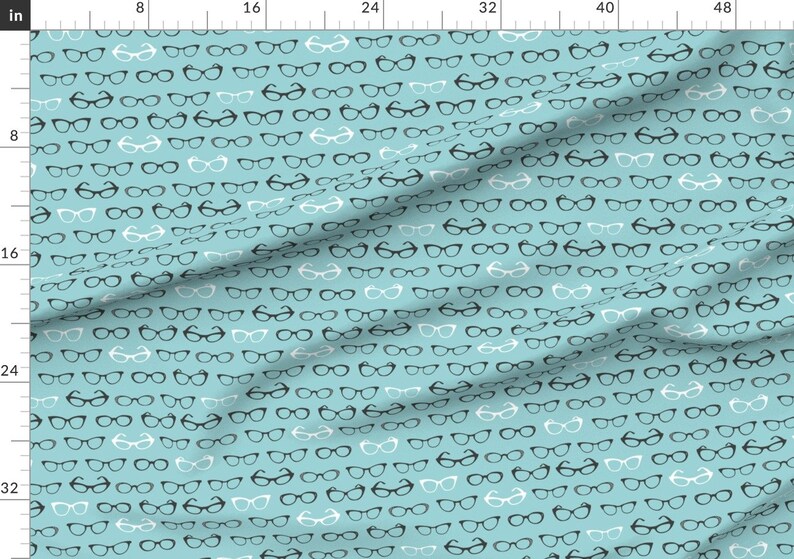 Retro Cats Eye Glasses Fabric Specs By Cynthiafrenette | Etsy