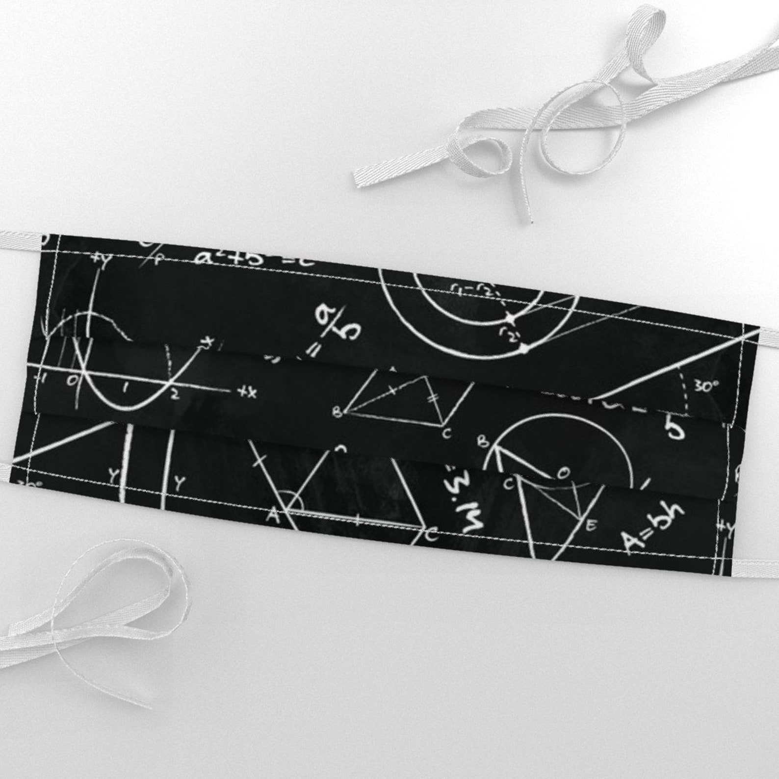 Geometry Fabric Chalkboard Calculations / Math Chalkboard | Etsy