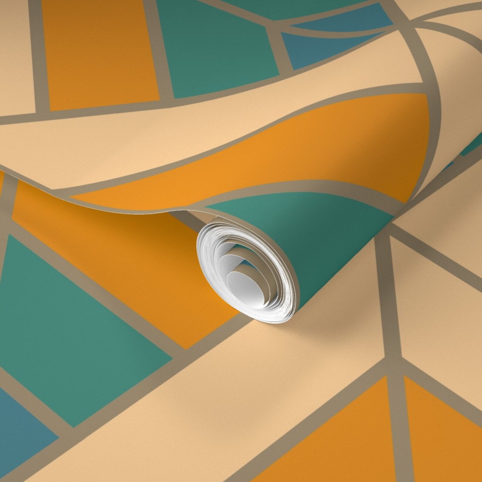 Art Deco Wallpaper Geometric Pattern Art Deco Diamond Lily - Etsy