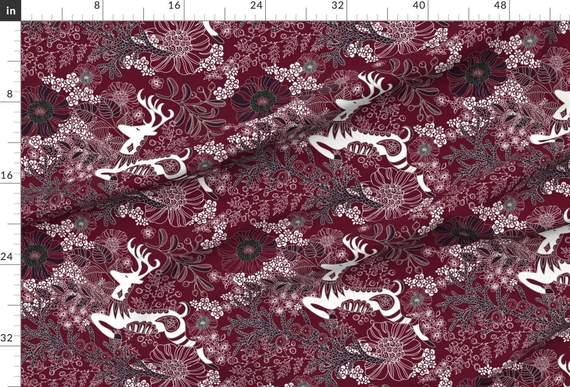 Hawaiian Holiday Fabric - Lanai City Elegant Holiday by Honoluludesign ...