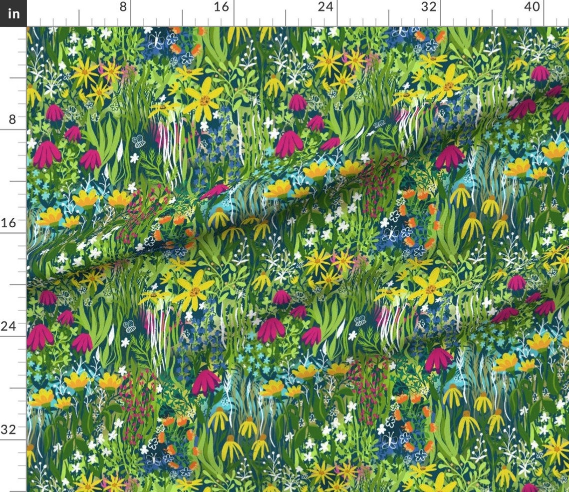 Prairie Fabric Prairie Restoration is Good by Creativeinchi | Etsy