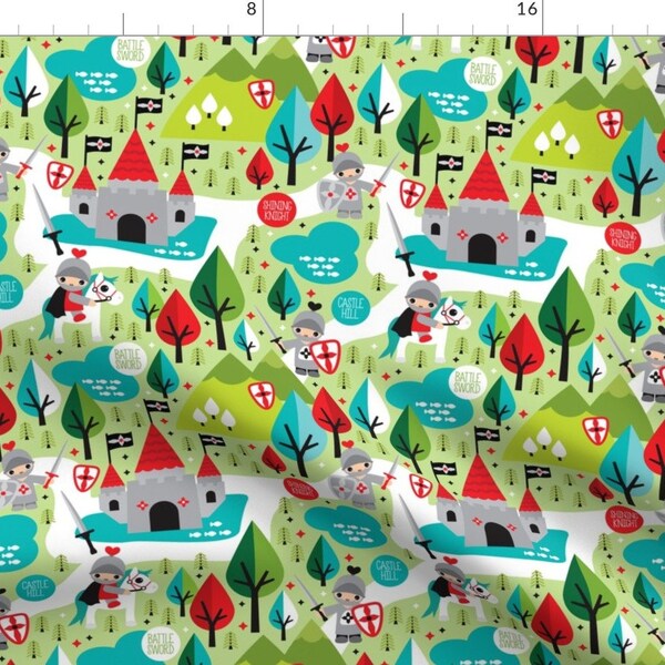Castle Fabric - Etsy