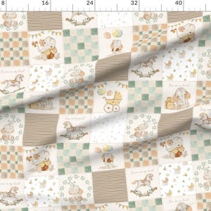 Neutral Baby Fabric - Neutral Baby Quilt by Gingerlous - Cheater Quilt ...