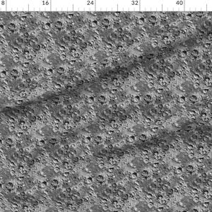 Moon Fabric - Endless Moon by Thinlinetextiles - Moon Crater Space ...