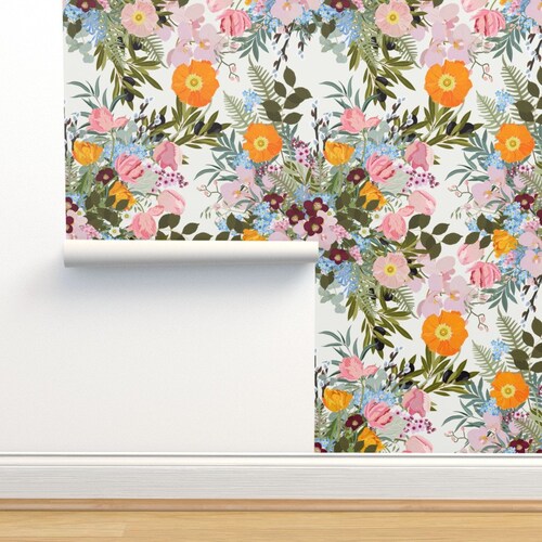 Tile Wallpaper Wonderland in Spring Small Print by Micklyn | Etsy
